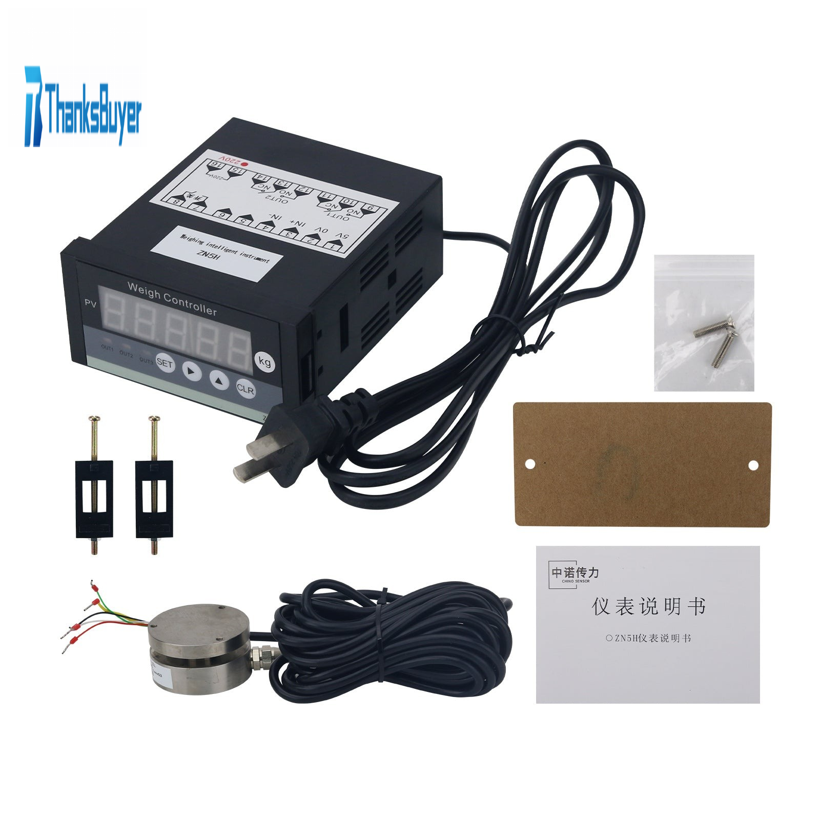 0-10KG Waterproof Weight Pressure Sensor Stainless Steel Gravity Press