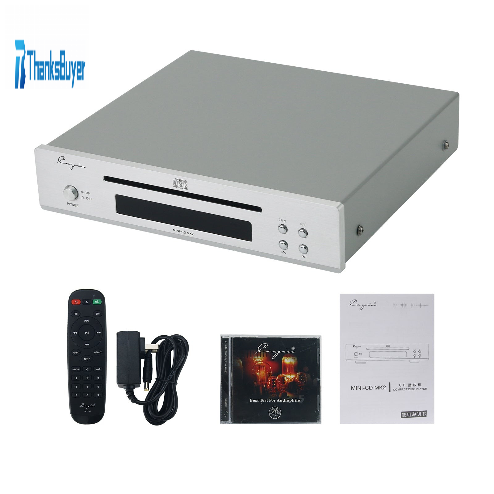 Cayin MINI-CD MK2 Mini CD Player High Performance ES9018K2M D/A Decodi
