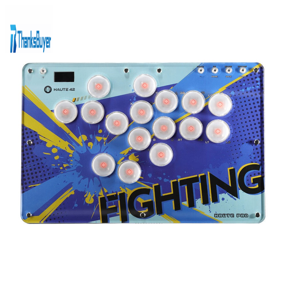 Haute42 T16 16-Button Arcade Stick Arcade Joystick w/ Control Panel Ov