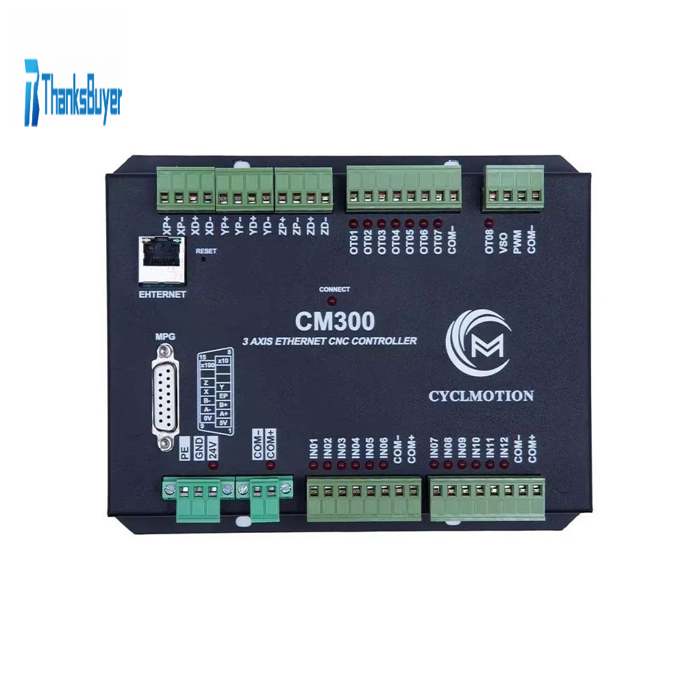 CM300 3-Axis Motion Controller DC24V 12 Inputs and 8 Outputs 100Mbps E