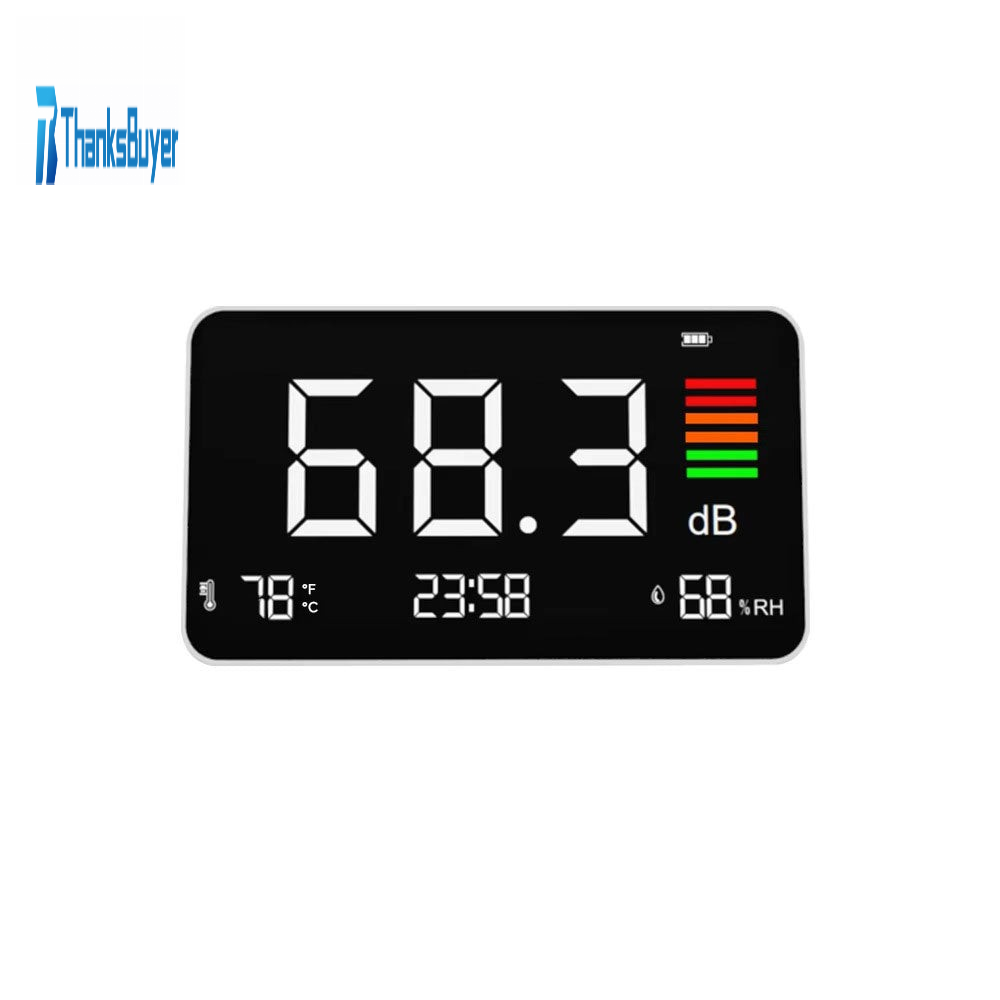 DM219N Desktop Noise Meter 30-130dB Decibel Meter Displays Temperature