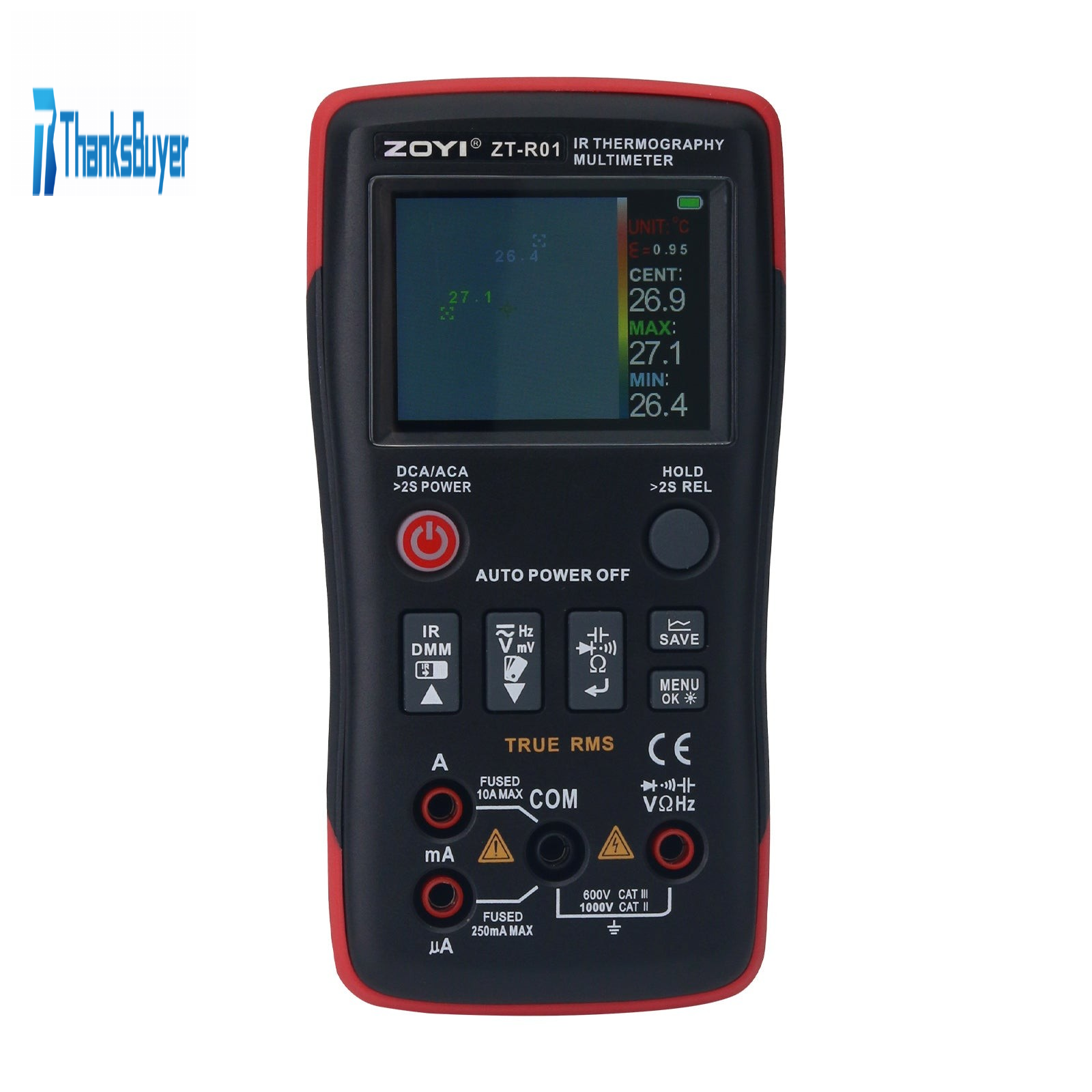 ZOYI ZT-R01 2-IN-1 IR Thermal Imager Professional Digital Multimeter w