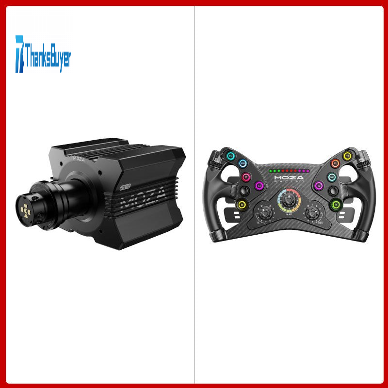 MOZA R12 V2 12Nm Direct Drive Wheel Base + 11.8" KS Steering Wheel + O