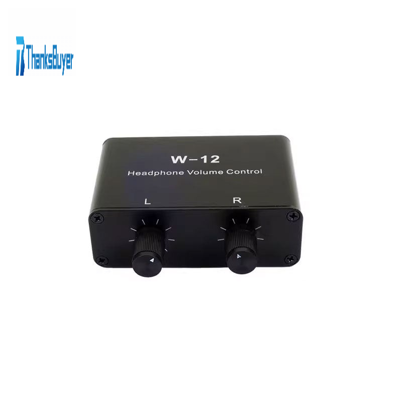 W-12 Stereo Headphone Volume Controller Left and Right Channel Indepen