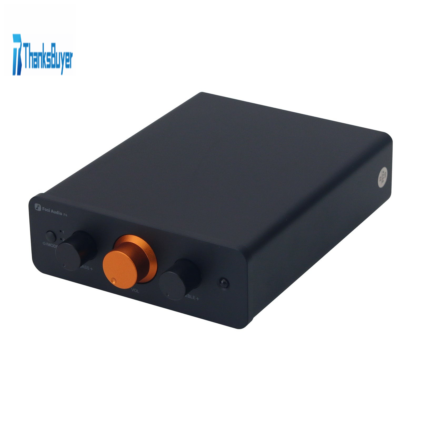 Fosi Audio P4 Mini Preamplifier Preamp with Bypass Function, Adjustabl