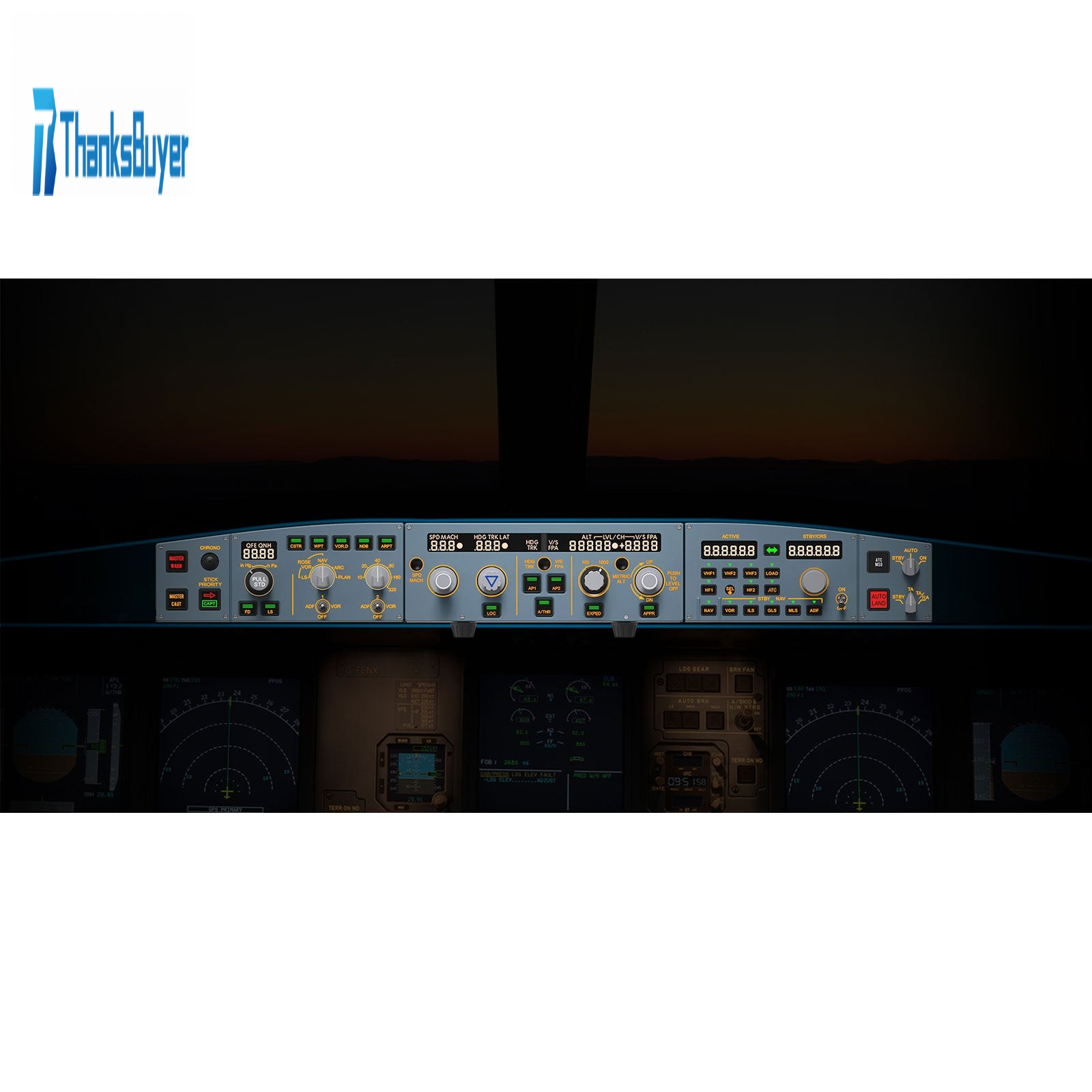 WingFlex A320 FCU CUBE + EFIS CUBE + RMP COMBO CUBE Flight Control Gam