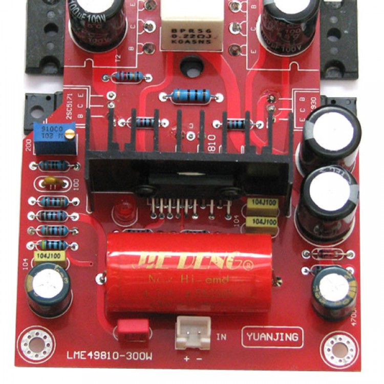 300W LME49810+5Pcs 2SA1943+5Pcs 2SC5200 Mono Channel Audio Amplifier ...