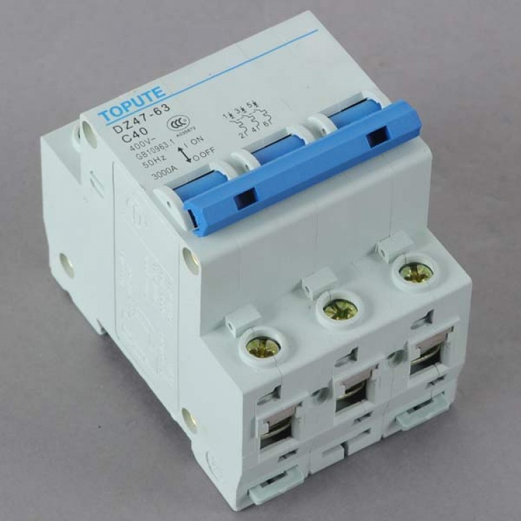 DZ47-63 C40 AC 400V 40A 3P Miniature Mini Circuit Breaker - Free Shipping - ThanksBuyer