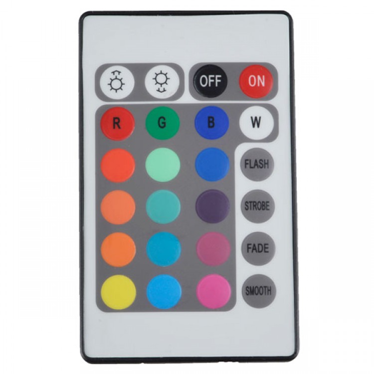 24-Key IR Remote Controller for RGB LED Light Strip 12V Common Cathode ...