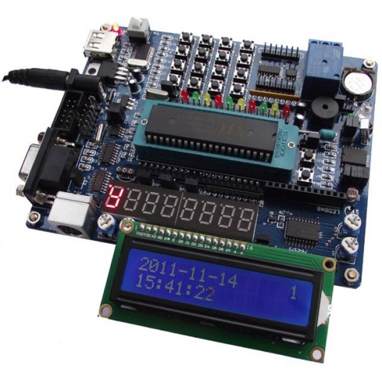 51/AVR STC89C52 Single Chip Development Board Kit RS232 Port with 1602 ... 51/AVR STC89C52 Single Chip Development Board Kit RS232 Port with 1602 ...