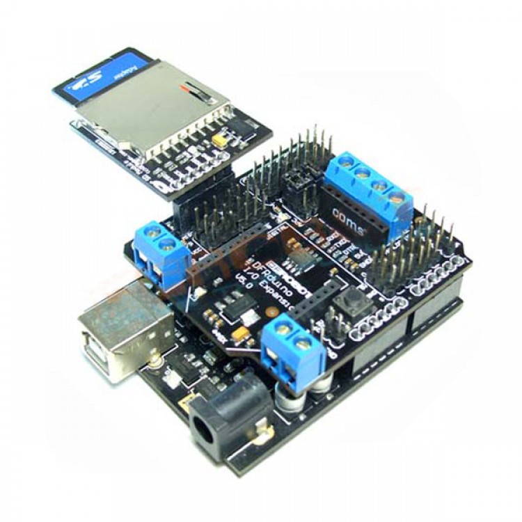 Dfrobot Io Expansionshield For Arduino V5 Support Xbee Sd Card Rs485 Pwm Free Shipping