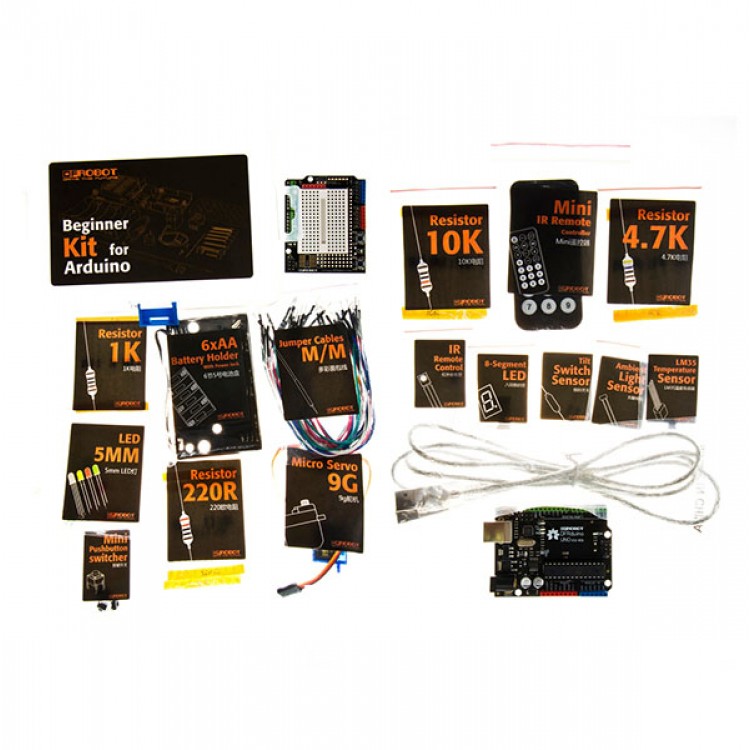 Dfrobot Dfrduino Arduino Compatible Starter Kit Fully Support Arduinio Uno R3 Free Shipping
