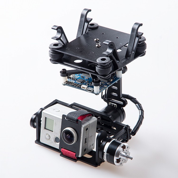 3 Axis Aluminium Gopro AlexMos Brushless Gimbal Camera Mount w/Motor ...