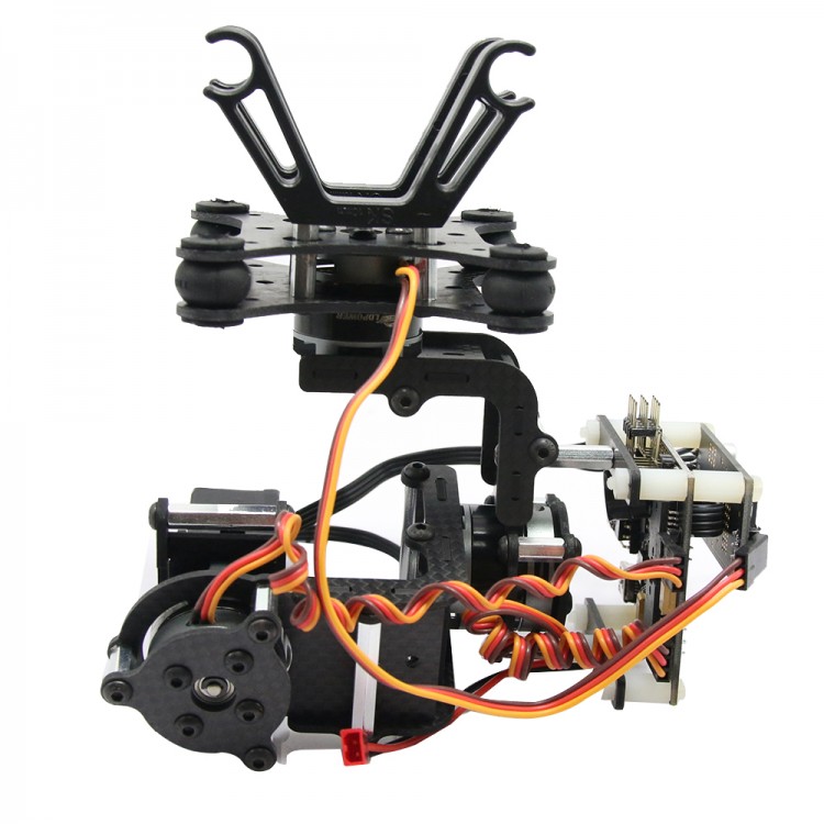 3 Axis Gopro Carbon AlexMos Brushless Gimbal Camera Mount w/Motor ...