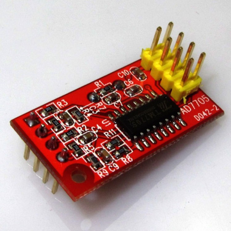 AD7705 Dual 16 bit ADC Data Acquisition Module Input Gain Programmable ...