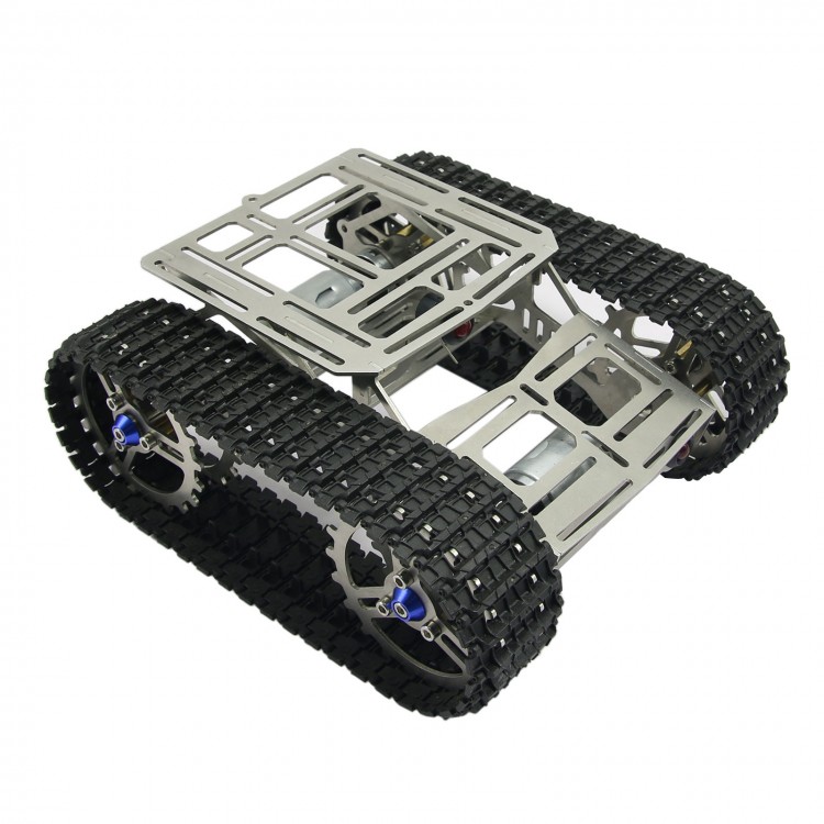 Aluminum Alloy Track Robot Tank Arduino WIFI MAKER Robot w/ 280 Planet ...