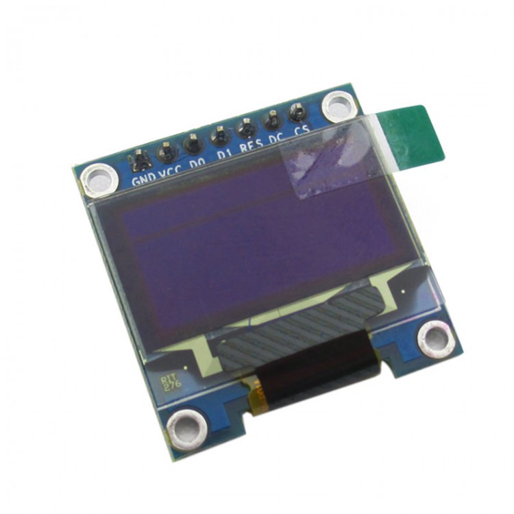 Spi 096 Inch Yellow And Blue I2c Iic Serial 12864 Oled Lcd Led Display Module For Arduino 51