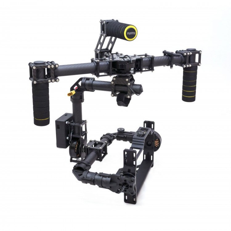 Handheld 3 Axis Cf Fpv Brushless Gimbal Camera Mount Ptz W Alexmos