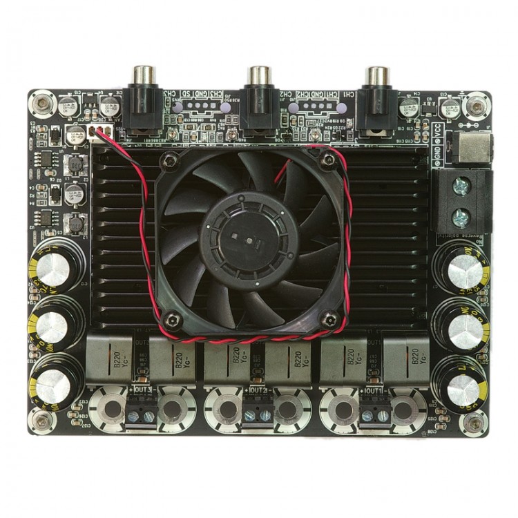 T-AM 2.1 3 Channel Class D Digital Amplifier Board 2x200W 1x400W HIFI ...