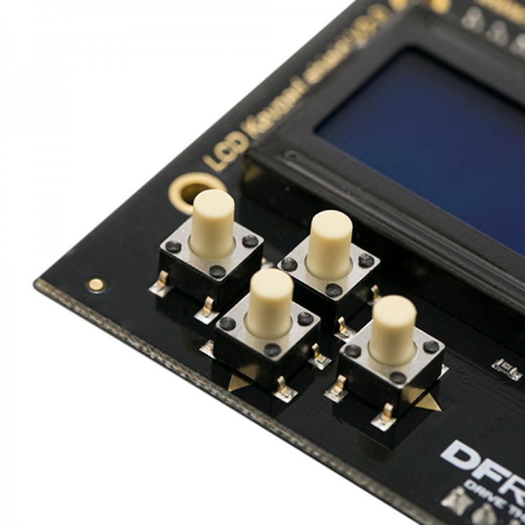 Dfrobot Upgraded Arduino1602 Lcd Keypad Shield V20 Display Monitor Expansion Board For Diy