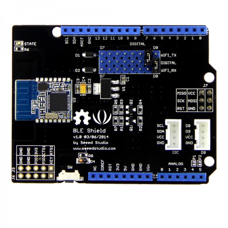 Seeed BLE Shield Bluetooth Expansion Board Compatible with Arduino ... Seeed BLE Shield Bluetooth Expansion Board Compatible with Arduino ...
