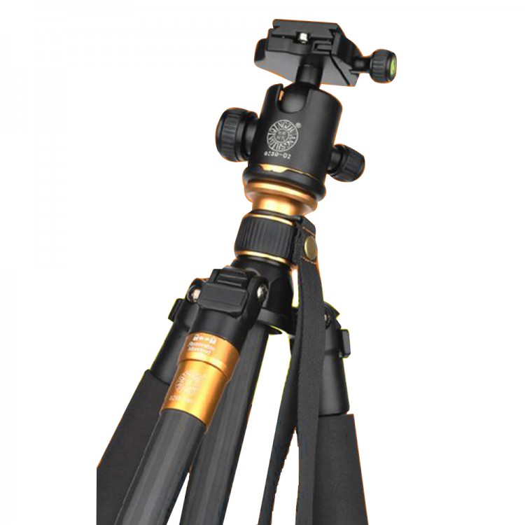 Qzsd Q999c Carbon Fiber Tripod Monopod Ball Head Gimbal For Slr Camera