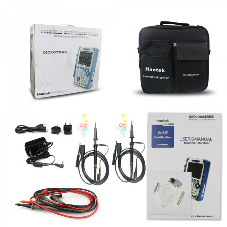 Hantek Dso1202s Digital Multimeter Oscilloscope Usb 2ch 200mhz Lcd