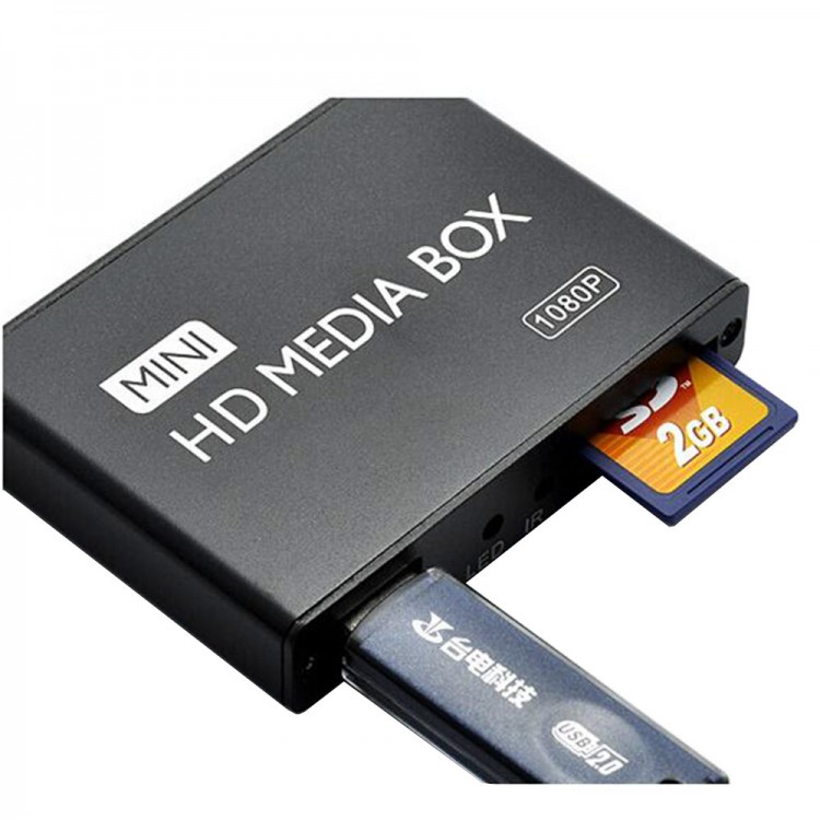 Mp013 B Mini Hd Media Box F10 1080p Hd Tv Multimedia Player Box Support Mkv Rm Sd Usb Sdhc Mmc 