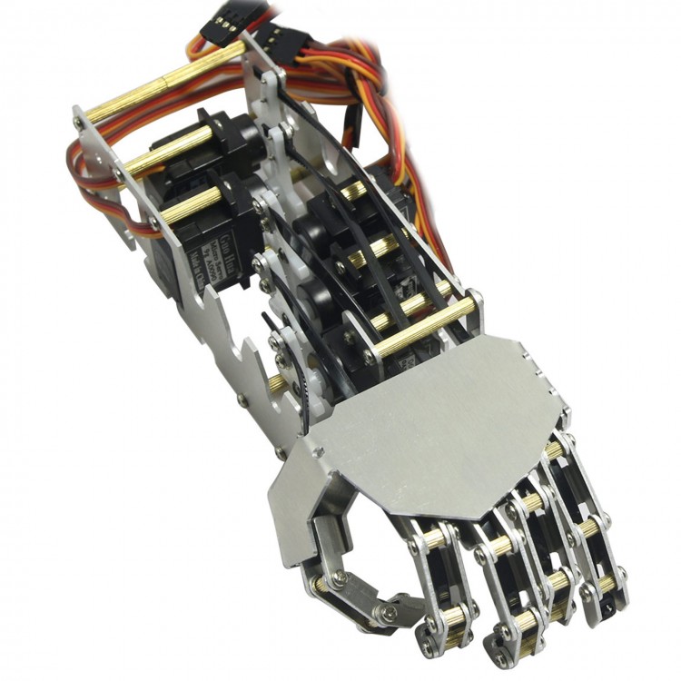 5dof Humanoid Five Fingers Metal Manipulator Arm Left Hand With A0090