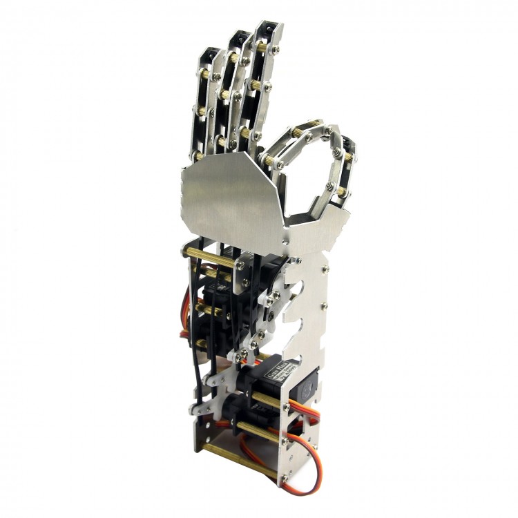 5dof Humanoid Five Fingers Metal Manipulator Arm Left Hand With A0090