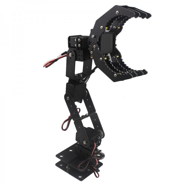 6DOF Robot Mechanical Arm Hand Clamp Claw Manipulator w/ MG996R Servo for Arduino DIY - Free ...