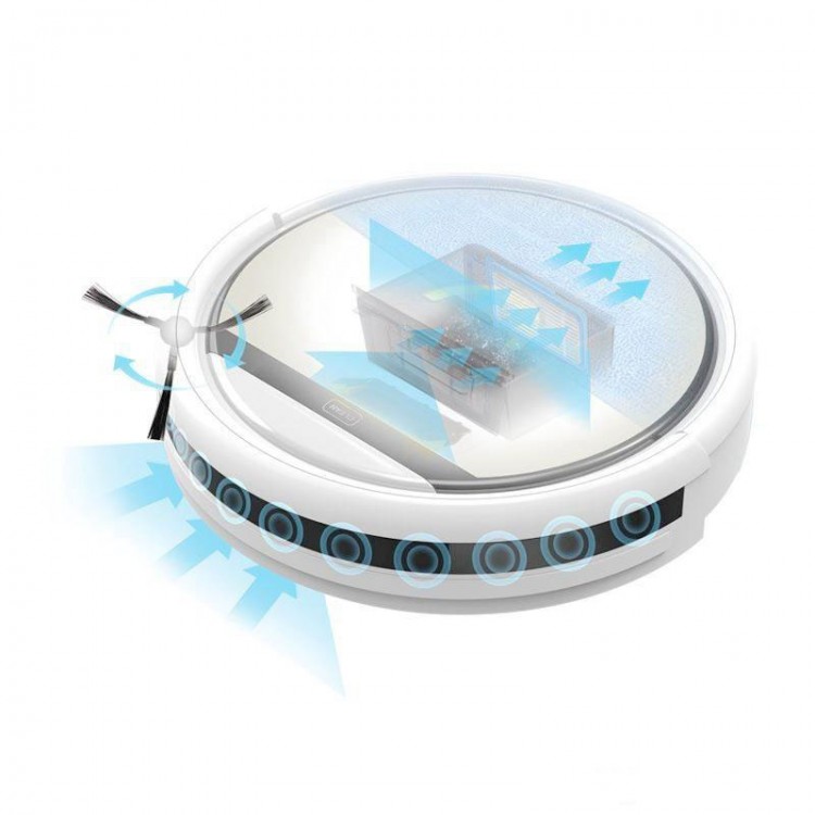 ILIFE CHUWI Mini V5 Wet Robot Vacuum Cleaner for Home Golden Lid HEPA Filter Sensor Remote ...