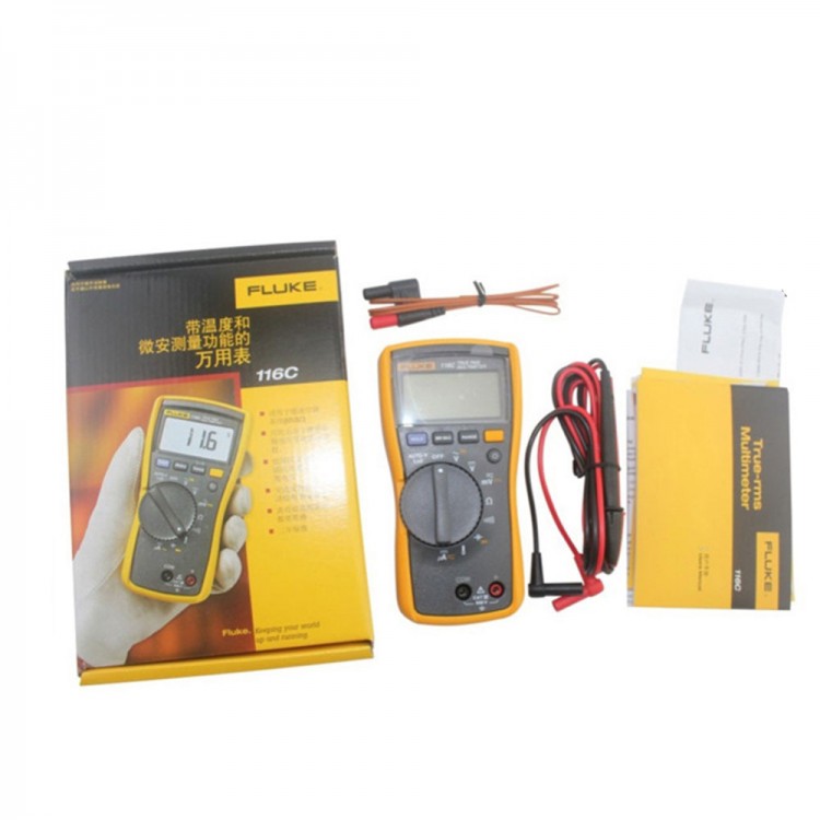 FLUKE F116C Digital Multimeter Current Resistance Frequency Capacitance Meter Universal Gauge ...