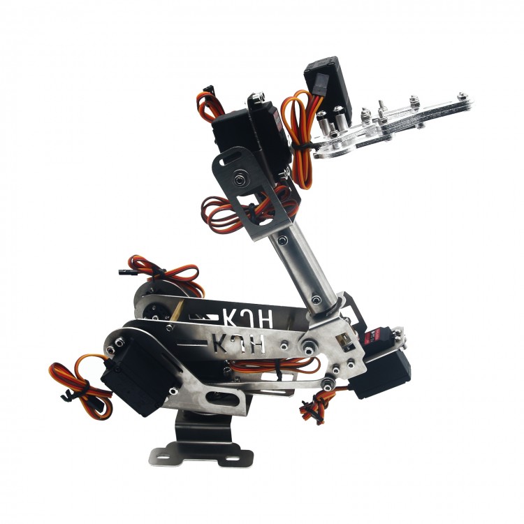 6DOF Mechanical Robot Arm Manipulator with Claw Servo for Robotics Arduino Raspberry Assembled ...