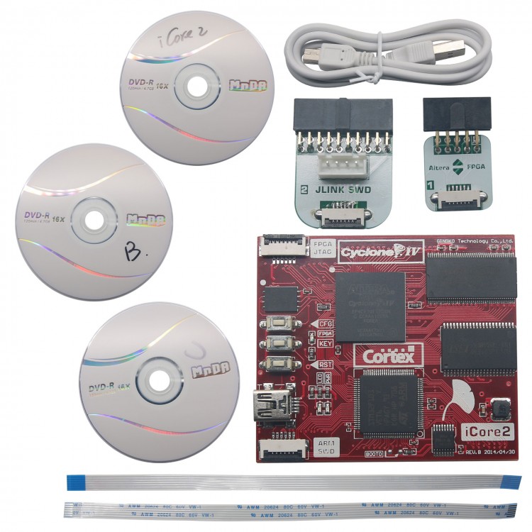 iCore2 ARM FPGA Dual Core Plate Development Board STM32 Development Board Cyclone4 Development ...