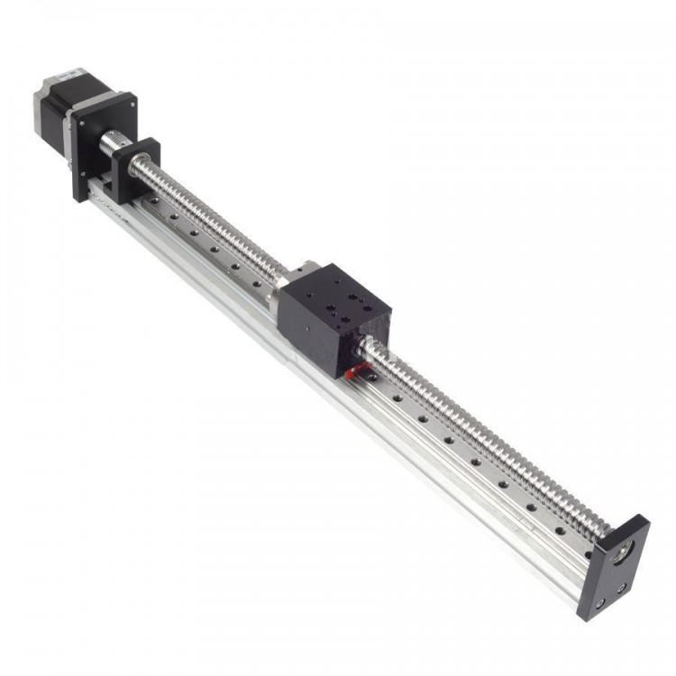 Threaded Rod Linear Guide Rail with Motor and Ball Screw for CNC Linear ... Threaded Rod Linear Guide Rail with Motor and Ball Screw for CNC Linear ...