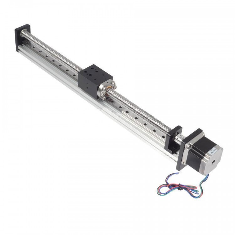 Threaded Rod Linear Guide Rail with Motor and Ball Screw for CNC Linear ... Threaded Rod Linear Guide Rail with Motor and Ball Screw for CNC Linear ...