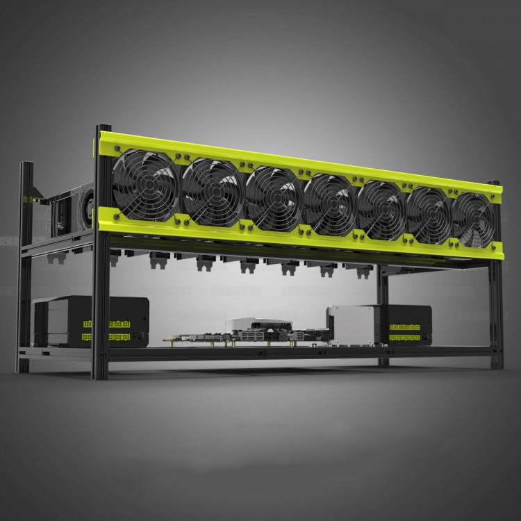 Veddha V3D 8 GPU Delux Mining Rig Aluminum Stackable Case Open Air ... Veddha V3D 8 GPU Delux Mining Rig Aluminum Stackable Case Open Air ...