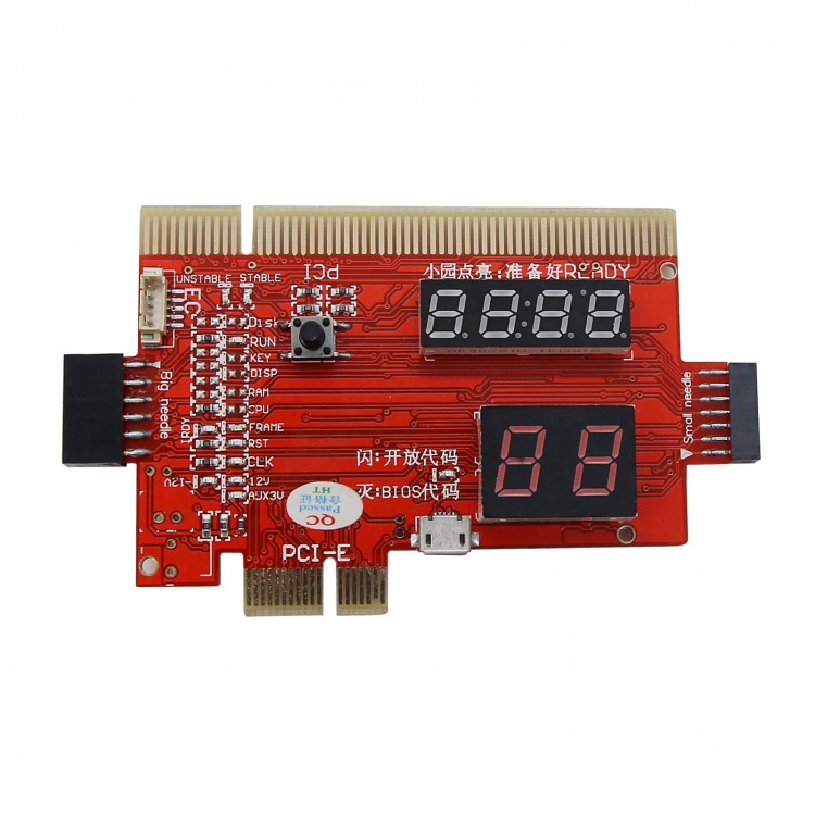 PCI PCI-EX1 LPC Mini PCI-E Diagnostic Post Card for Laptop PC Desktop ...