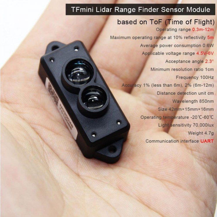 Tfmini Lidar Range Finder Sensor Module Single Point Micro Ranging Module For Arduino Pixhawk