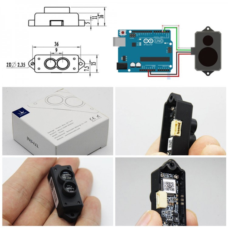 Tfmini Lidar Range Finder Sensor Module Single Point Micro Ranging Module For Arduino Pixhawk