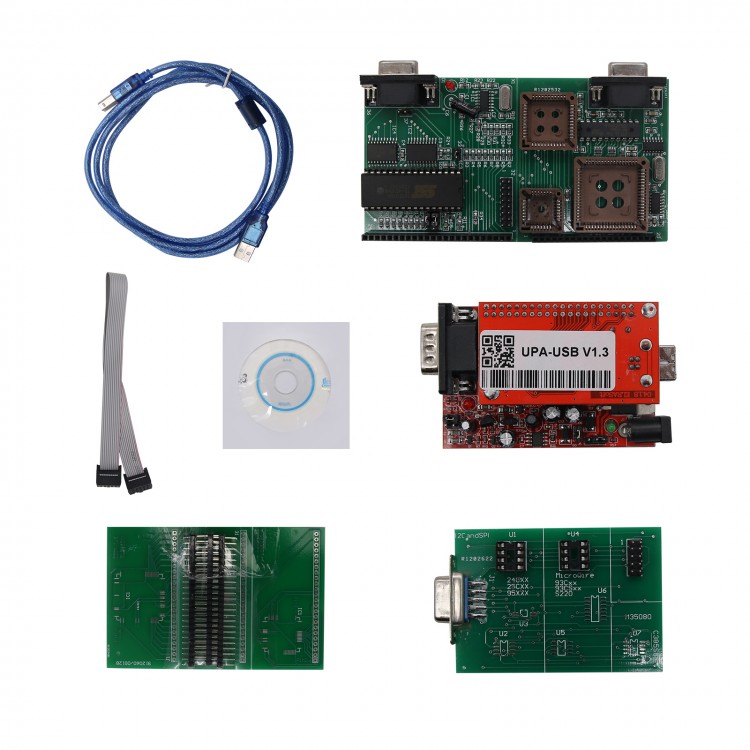 GOOD 2014 UPA V1.3 USB Programmer With Full Adapters Auto ECU Flash ...