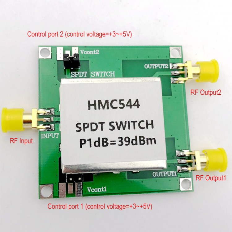 Hmc544a Rf Spdt Switch Module High Input P1db 39dbm 3 5v Control
