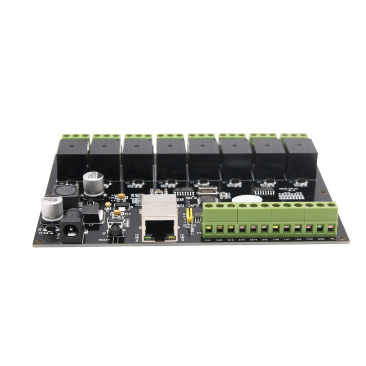 8 Way Network Relay Ip Ethernet Access Controller Tcp Modbus 8 In 8 Out Switch Free Shipping 
