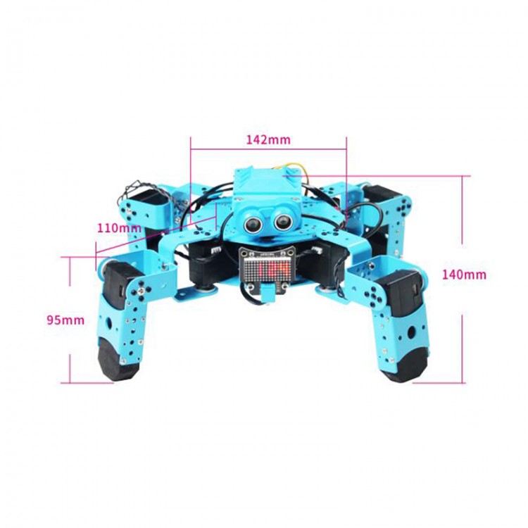 Spider Robot Quadruped Robot Bionic Robot For Scratch Graphical Programming C Language Assembled ...