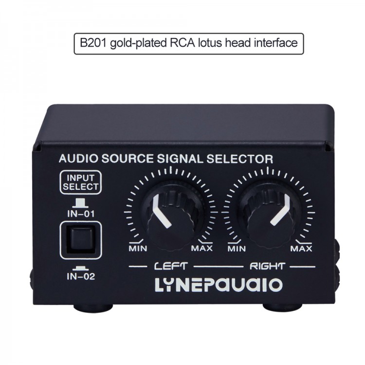2 In 1 Out Audio Source Signal Selector Switcher Output Volume Adjustment Rca Interface B201
