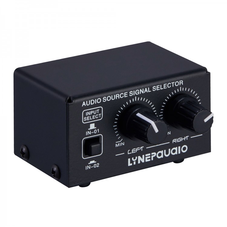 2 In 1 Out Audio Source Signal Selector Switcher Output Volume Adjustment 3 5mm Headphone Jack