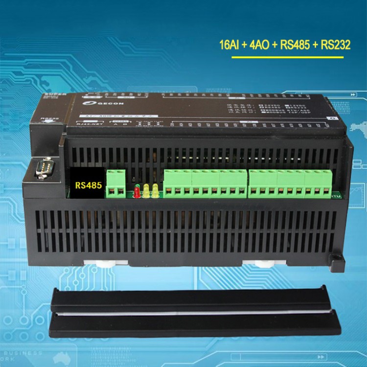 16 Analog Input 4 Analog Output Module For Modbus Rtu Io Module Rtu 308j 16ai 4ao Rs485
