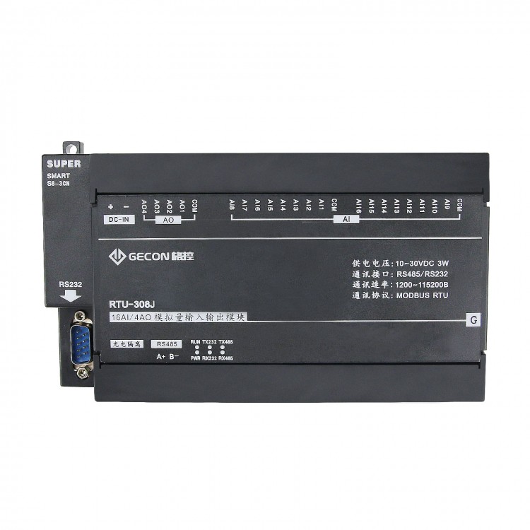 16 Analog Input 4 Analog Output Module For Modbus RTU IO Module RTU ... 16 Analog Input 4 Analog Output Module For Modbus RTU IO Module RTU ...