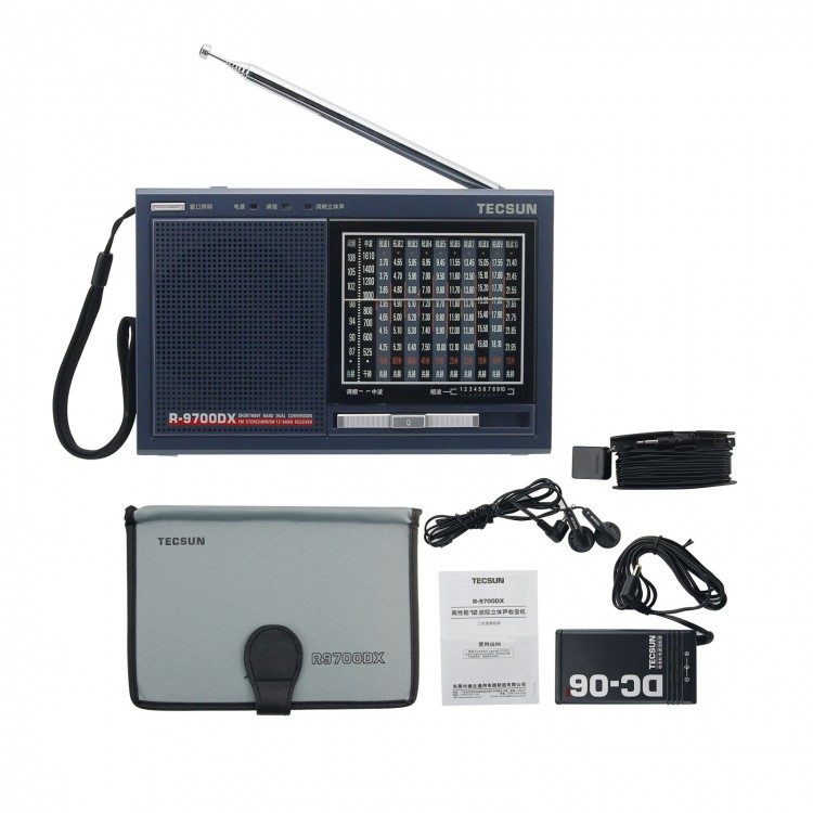 TECSUN R-9700DX TECSUN Radio Receiver FM SW MW High Sensitivity Stereo ...